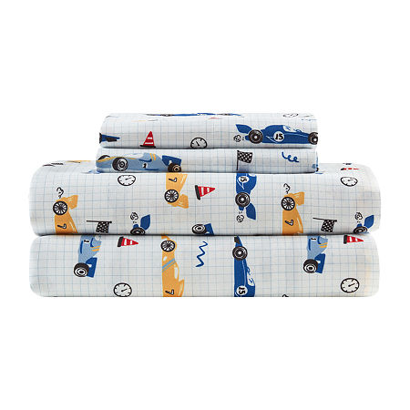 Click here for INK+IVY Kids Cars Sheet Set  One Size  White prices