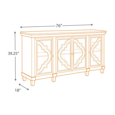 Signature Design by Ashley® Fossil Ridge Accent Cabinet, Color: Gray ...