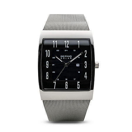 Click here for Bering Solar Mens Gray Stainless Steel Bracelet Wa... prices