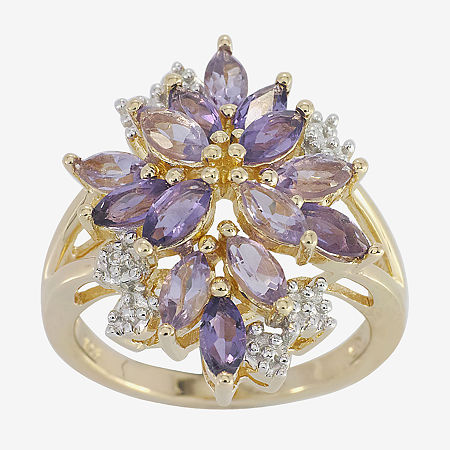 Click here for 14K Gold over Silver Genuine Amethyst  Genuine Pin... prices