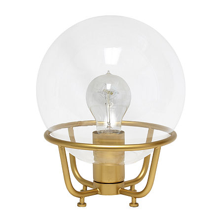 Lalia Home Studio Loft Old World Globe Glass Table Lamp
