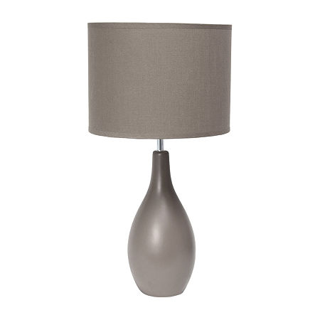 Click here for Simple Designs Oval Bowling Pin Base Ceramic Table... prices