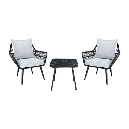 Click here for Londyn 3PC Lounge Set - Black/grey prices