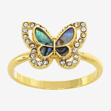 Click here for Sparkle Allure Womens Abalone 14K Gold Over Brass... prices