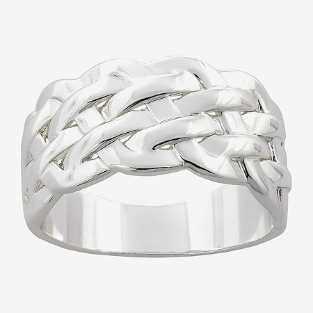 Click here for Sparkle Allure Woven Womens 5MM Pure Silver Over B... prices