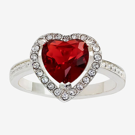 Click here for Sparkle Allure Womens Red Crystal Pure Silver Over... prices