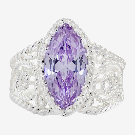 Click here for Sparkle Allure Open Filigree Womens Purple Cubic Z... prices