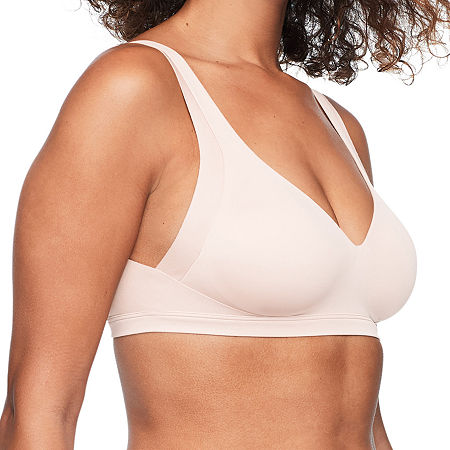 Warners No Side Effects Underarm and Back-Smoothing Comfort Wireless Lightly Lined T-Shirt Bra RA2231A - Rosewater