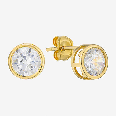 Click here for Cubic Zirconia 14K Gold 6mm Stud Earrings  One Siz... prices