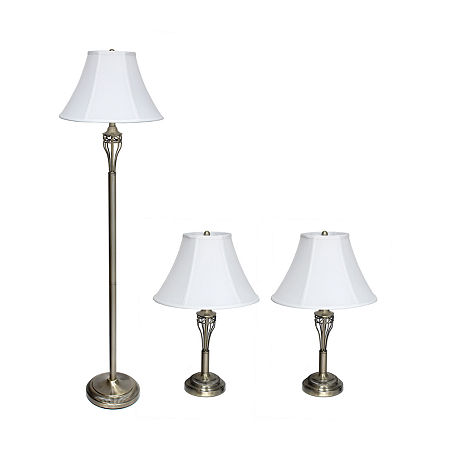 Click here for Lalia Home Perennial Roma Classic 3pc. Metal Lamp... prices