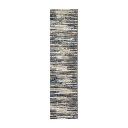 Click here for Mohawk Home Furie Stripe Grey/Dark Blue Runner prices