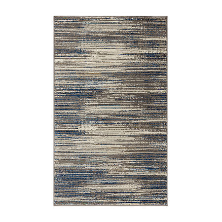 Click here for Mohawk Home Furie Stripe Grey/Dark Blue Area Rug prices