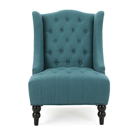 Click here for Toddman Tufted Club Chair  One Size  Blue prices