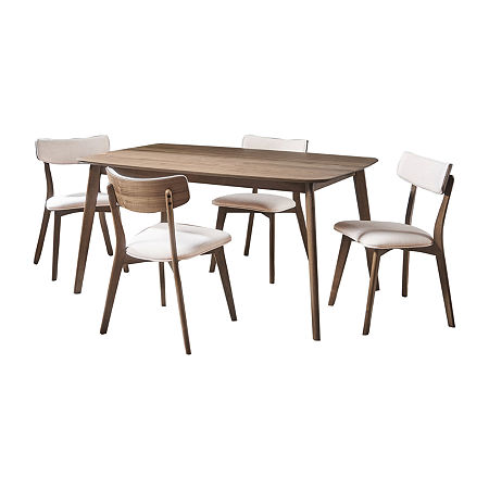 Click here for Alma 5-pc. Rectangular Dining Set  One Size  Beige prices