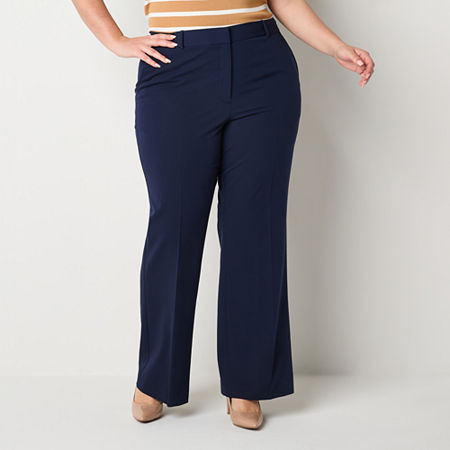 Click here for Worthington Plus Womens High-Rise Modern Trouser... prices