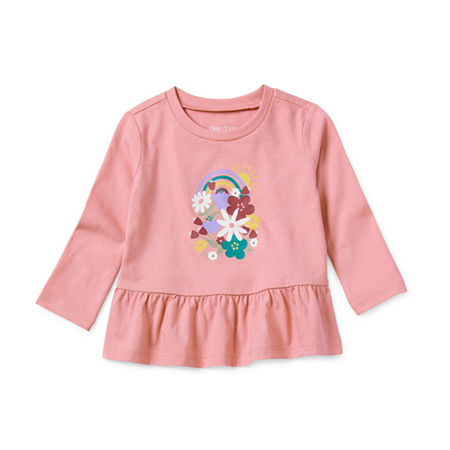 Click here for Okie Dokie Baby Girls Round Neck Long Sleeve T-Shi... prices