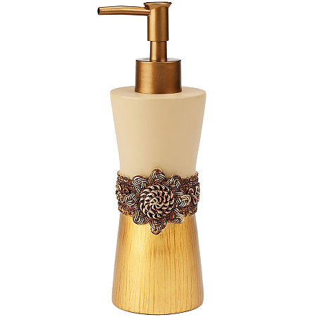 Avanti Braided Medallion Colorblocked Soap/Lotion Dispenser - Gold