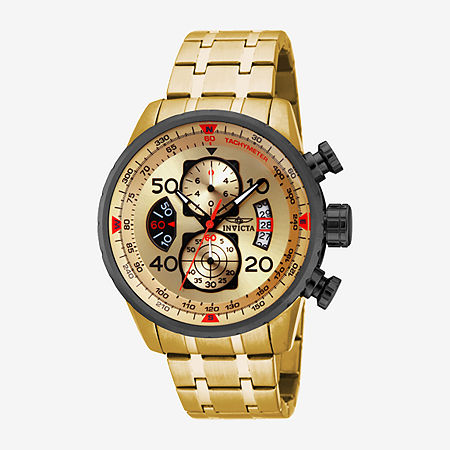 Click here for Invicta Mens Chronograph Gold Tone Stainless Steel... prices