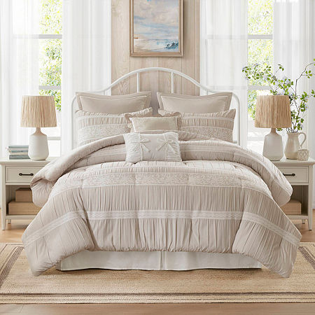 Madison Park Perryn Jacquard 7-Pc. Comforter Set  Queen - Neutral