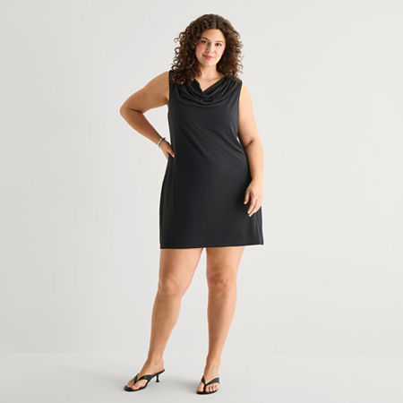 Click here for a.n.a Womens Plus Sleeveless Cowl Neck Knit Dress... prices