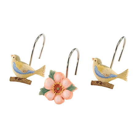 Click here for Avanti Pretty Birds Shower Curtain Hooks  One Size... prices