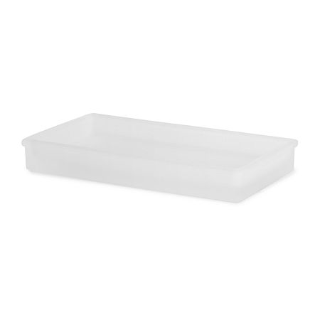 Click here for Fieldcrest Frosted Glass Vanity Tray  One Size  Gr... prices