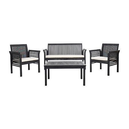 Click here for Carson 4Pc Outdoor Seating Set - Black prices