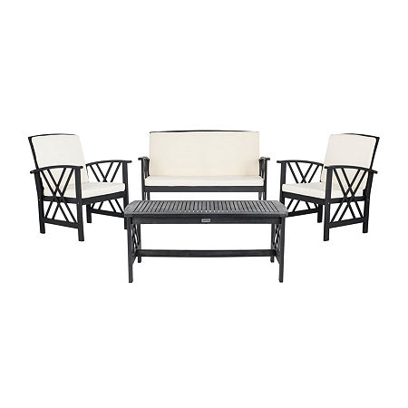 Click here for Fontana 4 Pc Outdoor Set - Black/beige prices