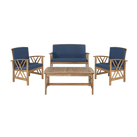 Fontana 4Pc Outdoor Seating Set - Navy