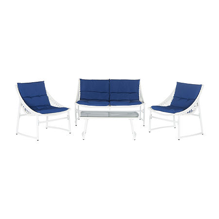 Click here for Safavieh Berkane 4 Piece Outdoor Living Set prices