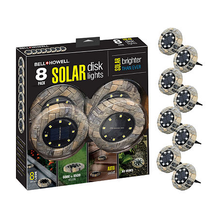 Click here for Bell + Howell Solar Powered Outdoor Disk Lights wi... prices