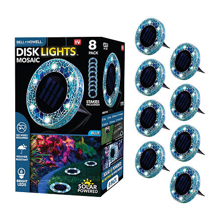 Click here for Bell + Howell Solar Powered Mosaic Disk Light with... prices