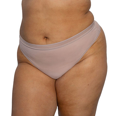 Click here for Curvy Couture Sheer Mesh High Cut Thong-1312  Medi... prices