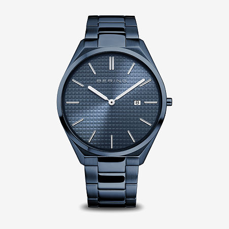 Click here for Bering Mens Blue Stainless Steel Bracelet Watch 17... prices