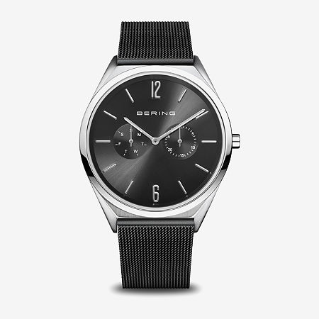 Click here for Bering Mens Black Stainless Steel Bracelet Watch 1... prices