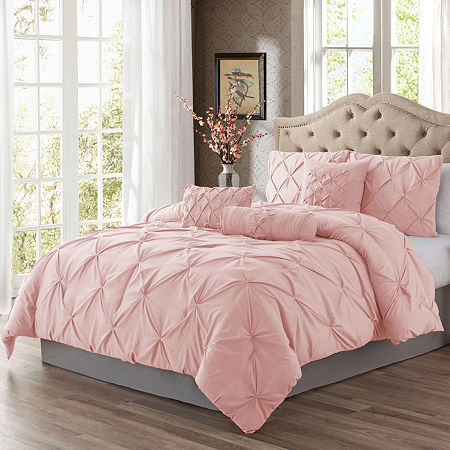 Click here for Swift Home Pintuck Comforter and Sham Set- King Bl... prices