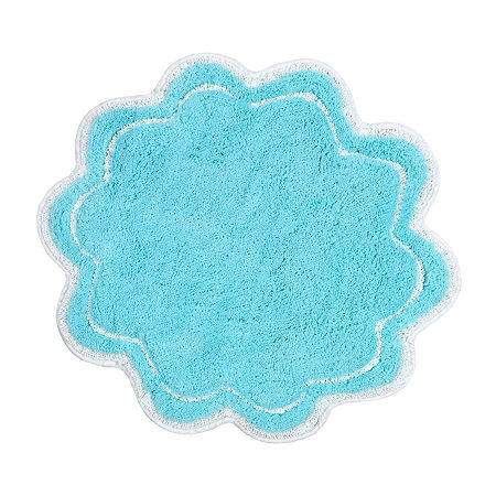 Home Weavers Allure Bathroom Rug  30 Round - Turquoise