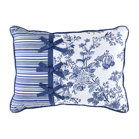 Click here for Laurel Manor Toile Garden Oblong Throw Pillow  One... prices