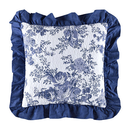 Click here for Laurel Manor Toile Garden Square Throw Pillow  One... prices
