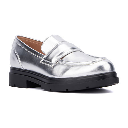 Click here for Womens Abbey Casual Loafer - Silver metallic prices