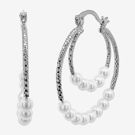 Click here for Sparkle Allure Double Row Womens White Simulated P... prices