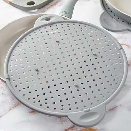 BergHOFF Silicone Dual Handles 13 Splatter Screen  One Size  Gray