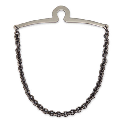 Gun Metal Cable Link Tie Chain, Color: Gun Metal
