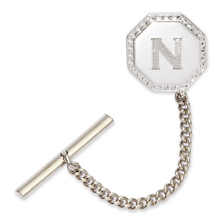 Click here for Octagon Tie Tack w/ Beaded Edge  One Size  Gray prices
