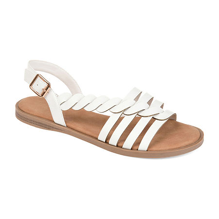 Journee Collection Womens Solay Sandals - White