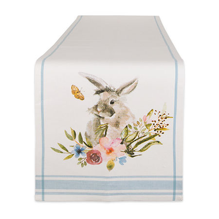 Click here for Design Imports Garden Bunny Runner  One Size  Mult... prices
