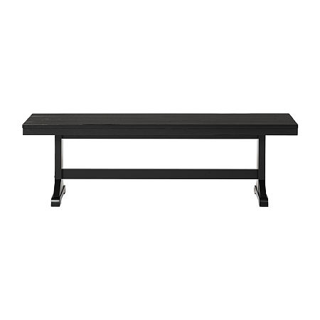 Click here for 60 Wood Kichen Dining Bench  One Size  Black prices