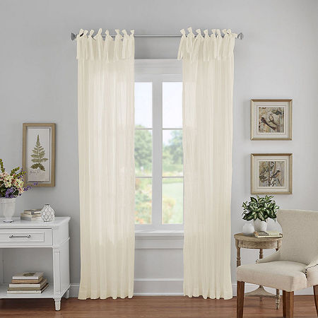 Click here for Elrene Home Fashions Jolie Semi Sheer Tab Top Wind... prices
