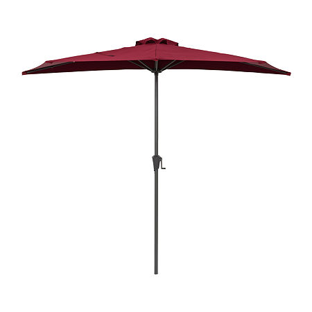 Click here for Half Patio Wall Umbrella  One Size  Red prices