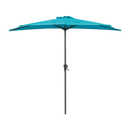 Click here for Half Patio Wall Umbrella  One Size  Blue prices